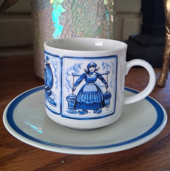 Delft | Dining | Vintage Delft Blue Style Miniature Teaespresso Cup ...